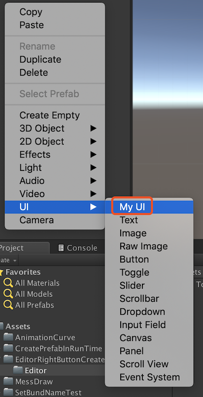 Unity编辑器扩展-右键创建GameObject或者Asset 木之子南